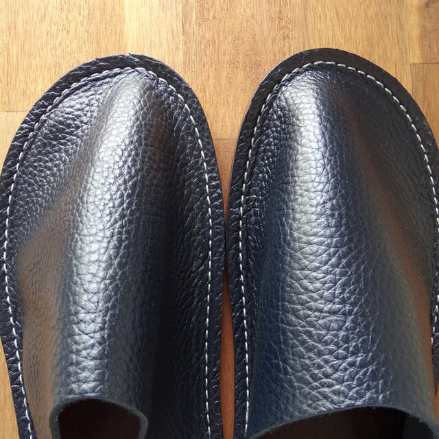 Mサイズ ハンドメイド オールレザー 革底 スリッパ 928 | iichi 日々の暮らしを心地よくするハンドメイドやアンティークのマーケットプレイス