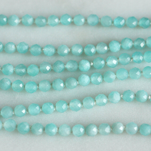 No. 110 92cm・アマゾナイトシリカのネックレス | iichi 日々の暮らしを心地よくするハンドメイドやアンティークのマーケットプレイス