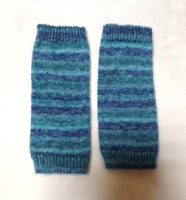 手編み靴下 ショートウォーマー sock yarn 03 | iichi 日々の暮らしを心地よくするハンドメイドやアンティークのマーケットプレイス