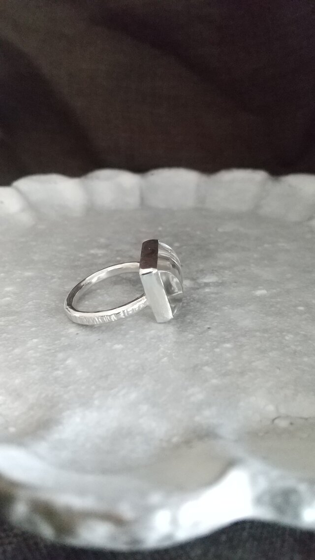 パイライトインクォーツシルバーリング#12.5～13 | iichi 日々の暮らしを心地よくするハンドメイドやアンティークのマーケットプレイス