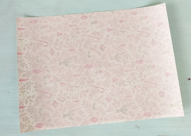 U.S.A. ヴィンテージ包装紙【リーフ＆オーナメント】DA-WP056 | iichi 日々の暮らしを心地よくするハンドメイドやアンティークのマーケットプレイス