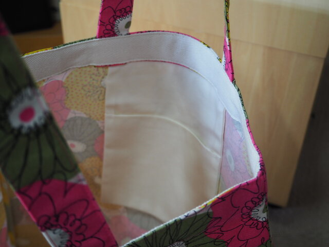 裏無し手提げ袋(ピンク) 63 | iichi 日々の暮らしを心地よくするハンドメイドやアンティークのマーケットプレイス