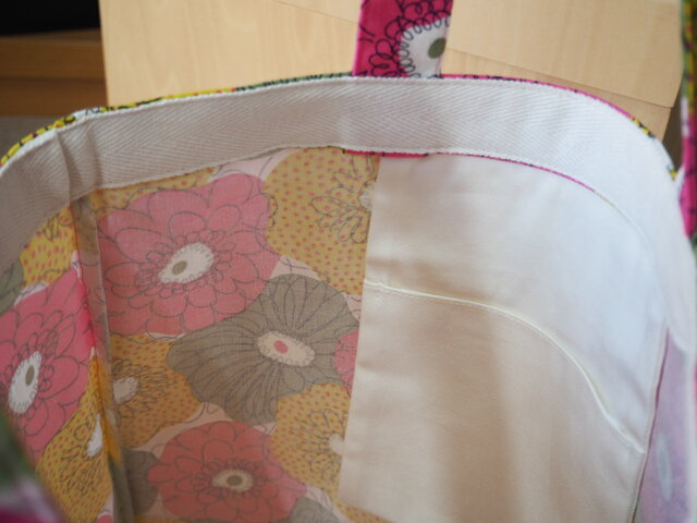 裏無し手提げ袋(ピンク) 63 | iichi 日々の暮らしを心地よくするハンドメイドやアンティークのマーケットプレイス