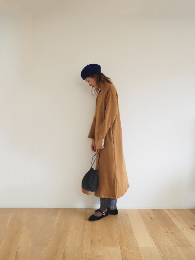 Heavy fleece one-piece / CAMEL | iichi 日々の暮らしを心地よくするハンドメイドやアンティークのマーケットプレイス