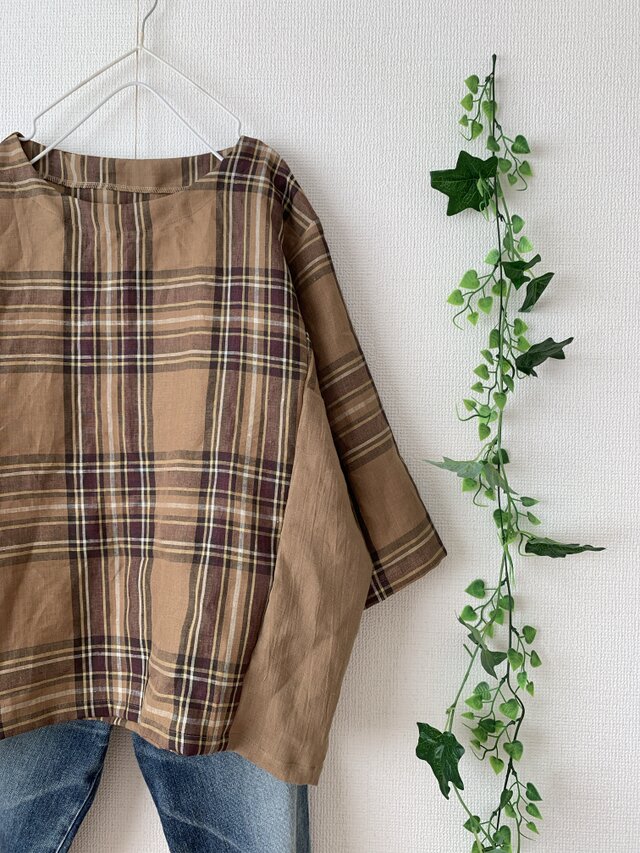 リネンTシャツM size | iichi 日々の暮らしを心地よくするハンドメイドやアンティークのマーケットプレイス