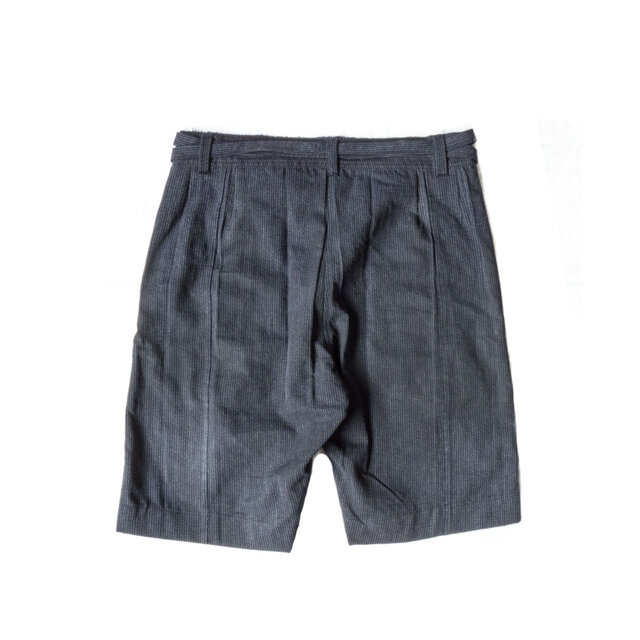藍染ストライプ、コットン、袴リメイクショートパンツ オリジナルサンプル MZ original | iichi 日々の暮らしを心地よくするハンドメイドやアンティークのマーケットプレイス