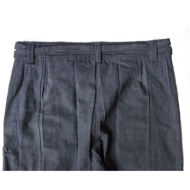 藍染ストライプ、コットン、袴リメイクショートパンツ オリジナルサンプル MZ original | iichi 日々の暮らしを心地よくするハンドメイドやアンティークのマーケットプレイス