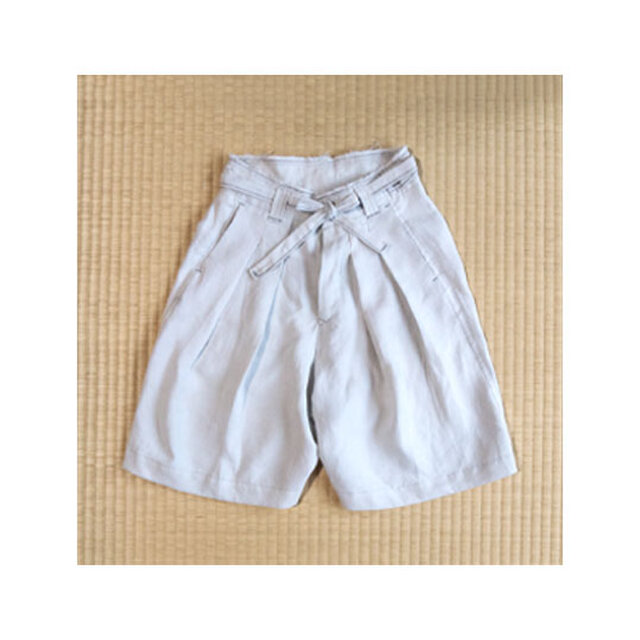 ホワイト(白)デッドストックリネンKIDS子供用プリーツワイドパンツ、1〜5才サイズ MZ originalサンプル | iichi 日々の暮らしを心地よくするハンドメイドやアンティークの ...