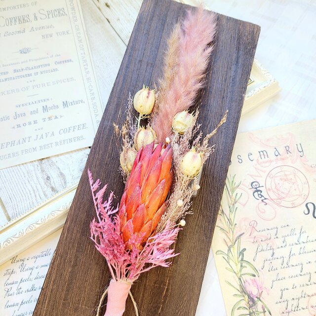 《smartlong》r リペンズとテールリードのナチュラルスワッグ アンティーク ボタニカル | iichi 日々の暮らしを心地よくするハンドメイドやアンティークのマーケットプレイス