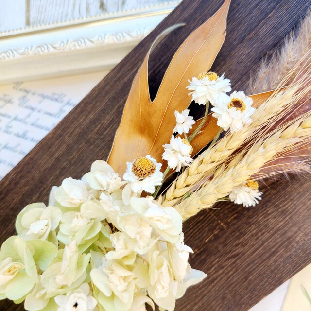 《smartlong》c ハナムギとテールリードのナチュラルスワッグ アンティーク ボタニカル | iichi 日々の暮らしを心地よくするハンドメイドやアンティークのマーケットプレイス