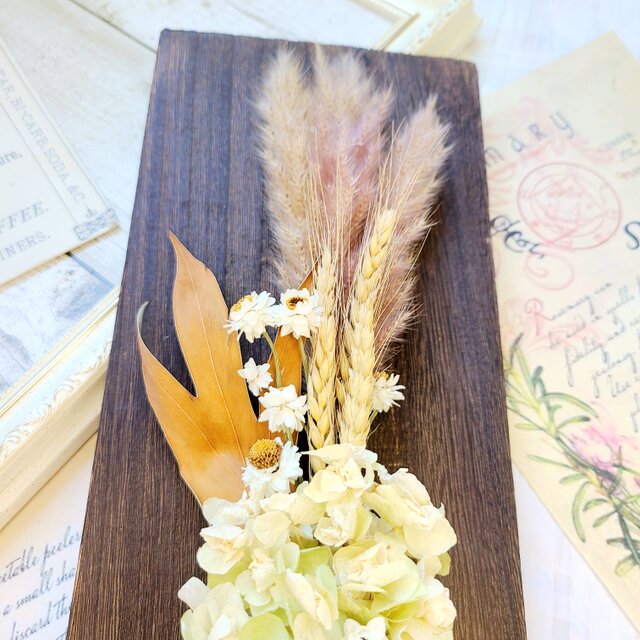 《smartlong》c ハナムギとテールリードのナチュラルスワッグ アンティーク ボタニカル | iichi 日々の暮らしを心地よくするハンドメイドやアンティークのマーケットプレイス