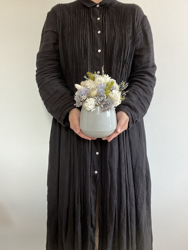 daisy blue / デイジーブルー ポットアレンジⓁ | iichi 日々の暮らしを心地よくするハンドメイドやアンティークのマーケットプレイス