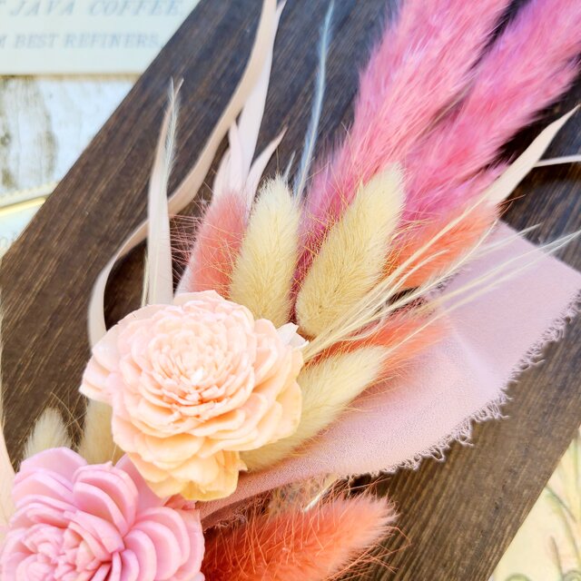 《smartlong》p ソーラーローズとテールリードのナチュラルスワッグ アンティーク ボタニカル | iichi 日々の暮らしを心地よくするハンドメイドやアンティークのマーケットプレイス