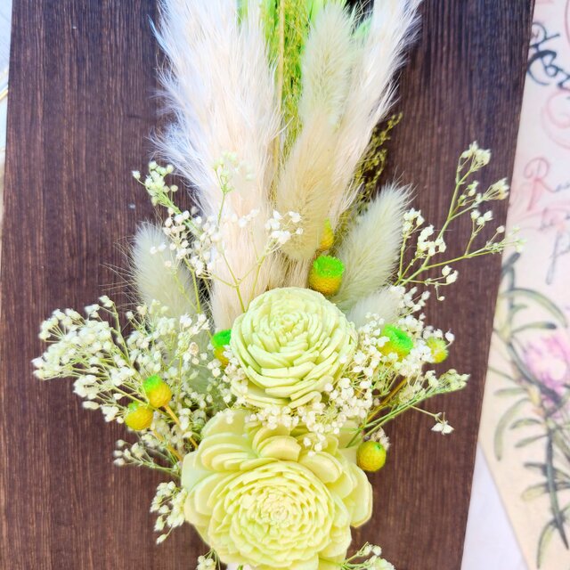 《smartlong》g パンパスグラスとアベーナのナチュラルスワッグ アンティーク ボタニカル | iichi 日々の暮らしを心地よくするハンドメイドやアンティークのマーケットプレイス