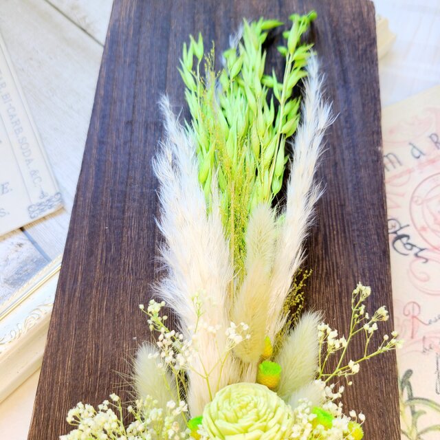 《smartlong》g パンパスグラスとアベーナのナチュラルスワッグ アンティーク ボタニカル | iichi 日々の暮らしを心地よくするハンドメイドやアンティークのマーケットプレイス