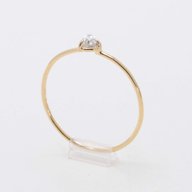 Stella baby drop diamond ring | iichi 日々の暮らしを心地よくするハンドメイドやアンティークのマーケットプレイス
