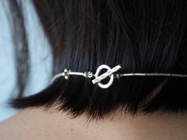 -Rutilaited quartz- silver necklace | iichi 日々の暮らしを心地よくするハンドメイドやアンティークのマーケットプレイス