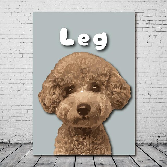 【A5サイズ販売ページ】うちの子 ポスター カレンダー イラスト風 | iichi 日々の暮らしを心地よくするハンドメイドやアンティークのマーケットプレイス