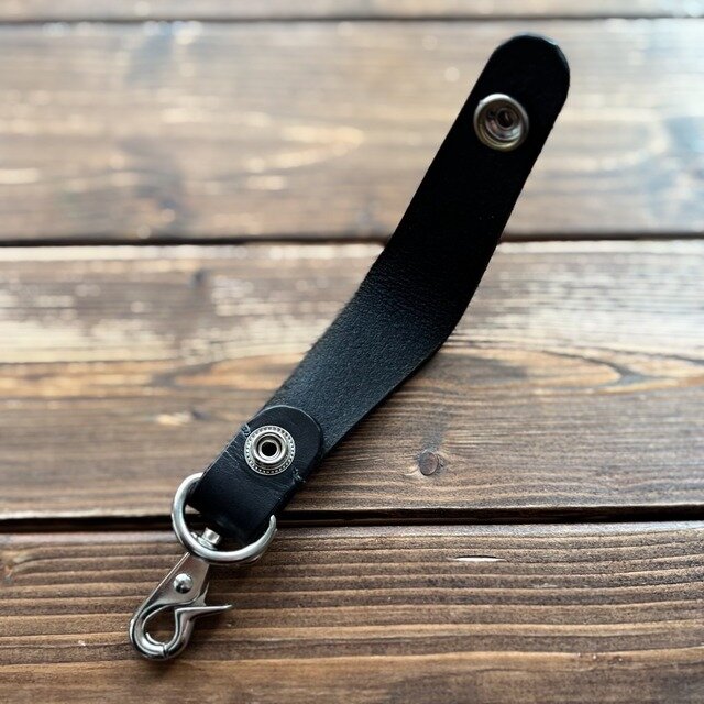 【Belt Loop 丸染めBLACK ニッケルフック】 | iichi 日々の暮らしを心地よくするハンドメイドやアンティークのマーケットプレイス