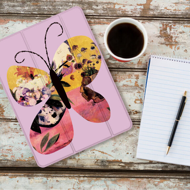 ゴーギャン ちょうちょ iPad pro iPad air iPad mini 2 5 6 9 10 11 iPadケース | iichi 日々の暮らしを心地よくするハンドメイドやアンティーク ...