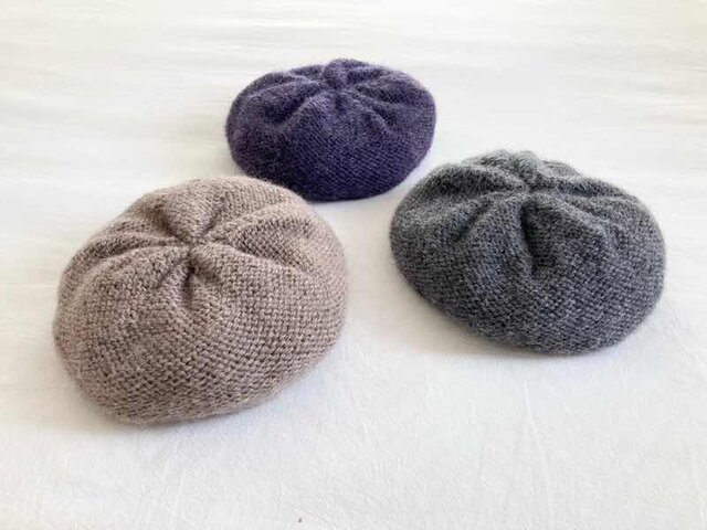 ベレー【3way・3color】 | iichi 日々の暮らしを心地よくするハンドメイドやアンティークのマーケットプレイス