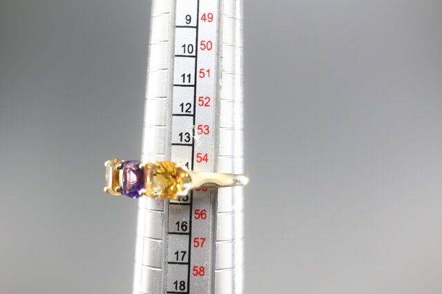 ゴールド 英国 ビンテージ アメシスト シトリン アメジスト ヴィンテージ 指輪 リング 375 レディース J140 | iichi 日々の暮らしを心地よくするハンドメイドやアンティークの ...