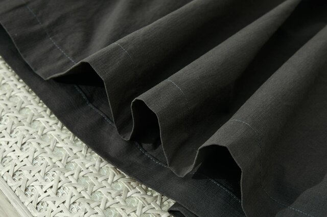 見惚れる大人めガウチョパンツ コットン100％ 裏地付き ダークグレー 230927-5 | iichi 日々の暮らしを心地よくするハンドメイドやアンティークのマーケットプレイス