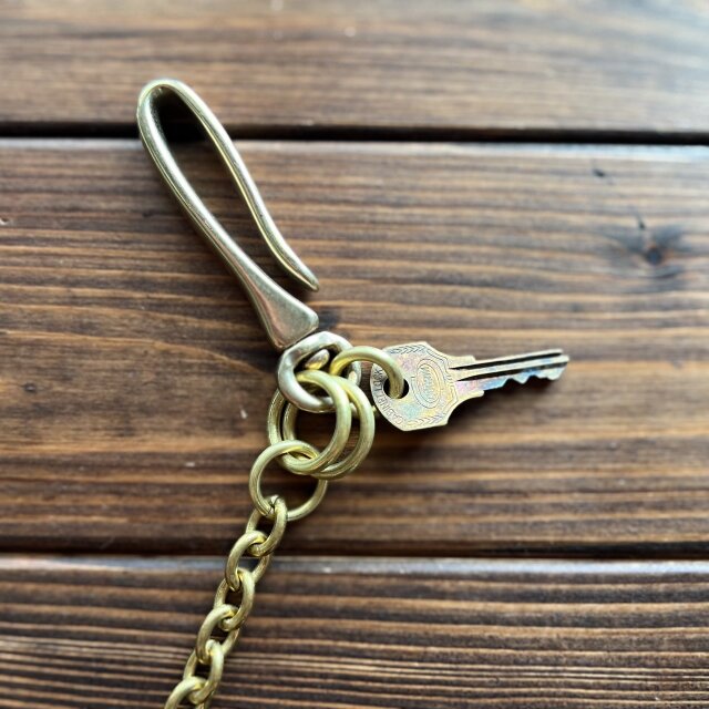 【Short Chain Brass 細丸小判タイプ】 | iichi 日々の暮らしを心地よくするハンドメイドやアンティークのマーケットプレイス