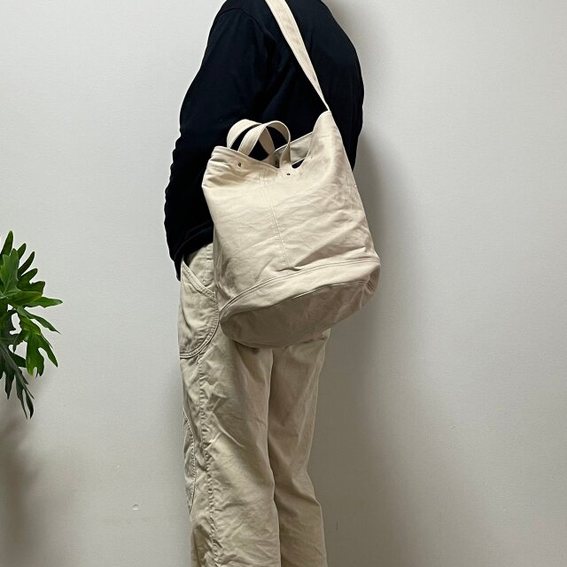 BUCKET - 2WAY（11号帆布/エクリュ） | iichi 日々の暮らしを心地よくするハンドメイドやアンティークのマーケットプレイス