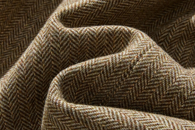 アレンジ楽しむヘリボンー柄のダブルジャケット ウール混 裏地付き 230929-1 | iichi 日々の暮らしを心地よくするハンドメイドやアンティークのマーケットプレイス