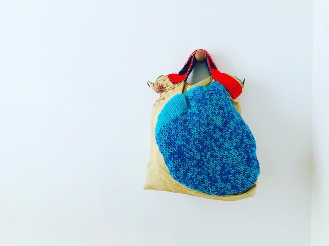 Bag 手縫いのバッグ 布製 スローファッション ハンドメイド 1887 | iichi 日々の暮らしを心地よくするハンドメイドやアンティークのマーケットプレイス