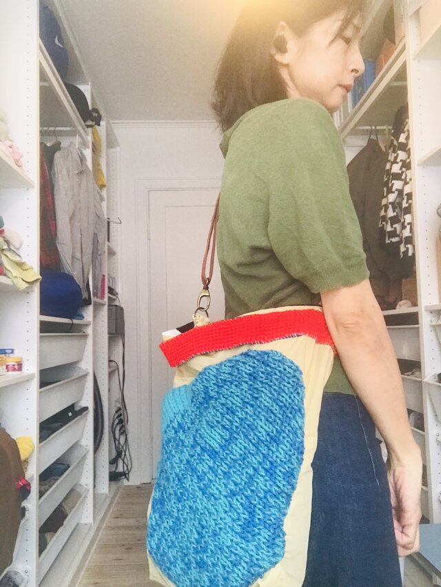 Bag 手縫いのバッグ 布製 スローファッション ハンドメイド 1887 | iichi 日々の暮らしを心地よくするハンドメイドやアンティークのマーケットプレイス