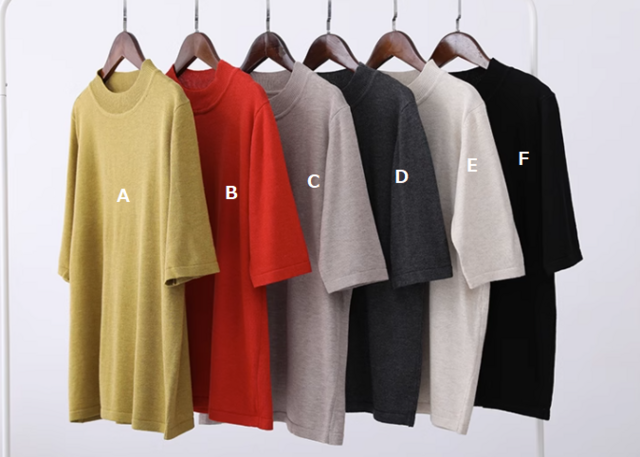 【☆全6色】秋の新色 中袖 ニットセーター コットン レディース 通学 通勤 カジュアルセーターコート | iichi 日々の暮らしを心地よく ...