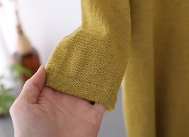 【☆全6色】秋の新色 中袖 ニットセーター コットン レディース 通学 通勤 カジュアルセーターコート | iichi 日々の暮らしを心地よく ...