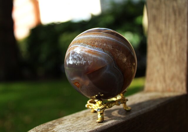 アゲート 丸玉 50mm | iichi 日々の暮らしを心地よくするハンドメイドやアンティークのマーケットプレイス