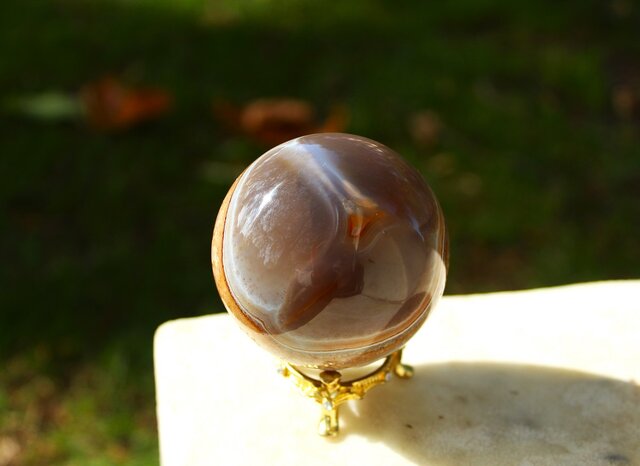 アゲート 丸玉 50mm | iichi 日々の暮らしを心地よくするハンドメイドやアンティークのマーケットプレイス