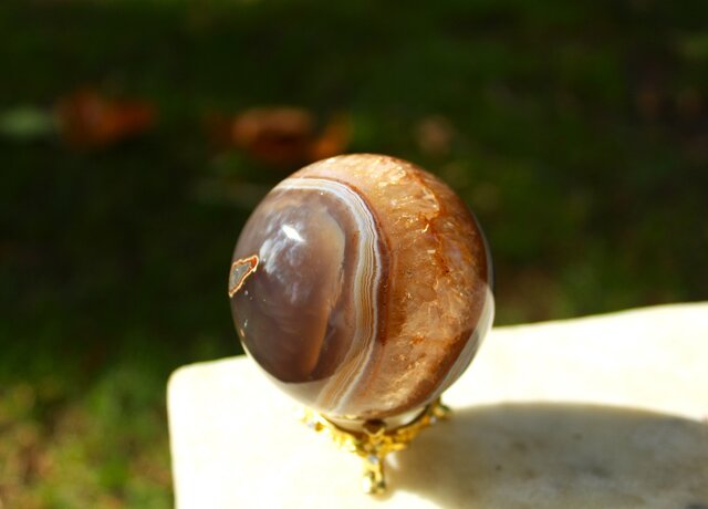 アゲート 丸玉 50mm | iichi 日々の暮らしを心地よくするハンドメイドやアンティークのマーケットプレイス