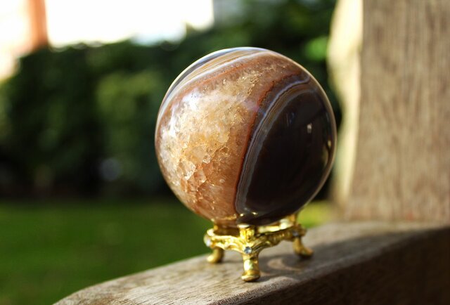 アゲート 丸玉 50mm | iichi 日々の暮らしを心地よくするハンドメイドやアンティークのマーケットプレイス