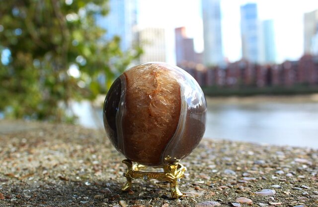 アゲート 丸玉 50mm | iichi 日々の暮らしを心地よくするハンドメイドやアンティークのマーケットプレイス