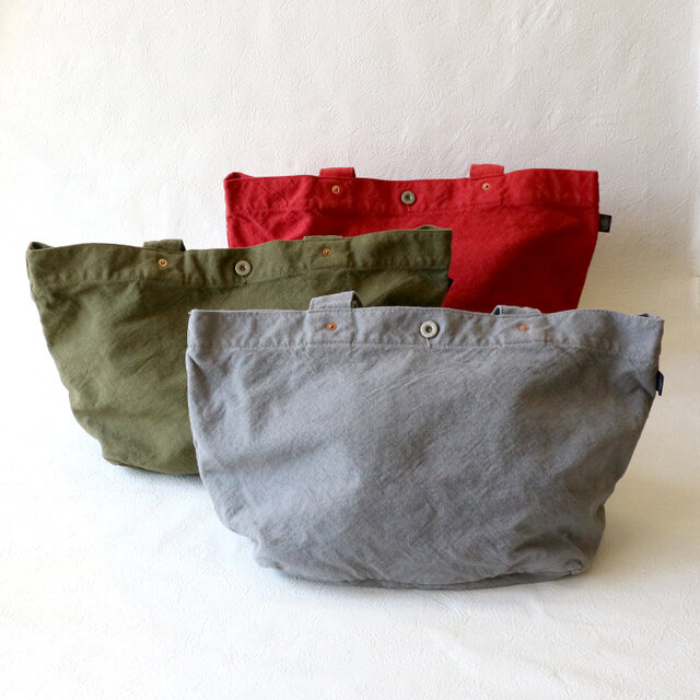 舟形トートバッグL【2023年秋冬限定カラー・すず】 (VC-7L) | iichi 日々の暮らしを心地よくするハンドメイドやアンティークのマーケットプレイス