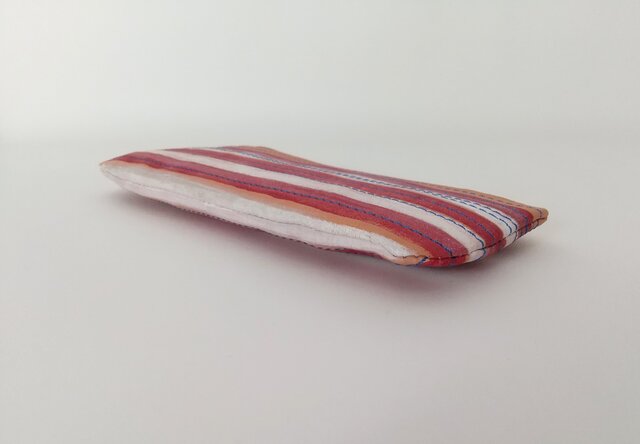 しましまレザーペンケース | iichi 日々の暮らしを心地よくするハンドメイドやアンティークのマーケットプレイス