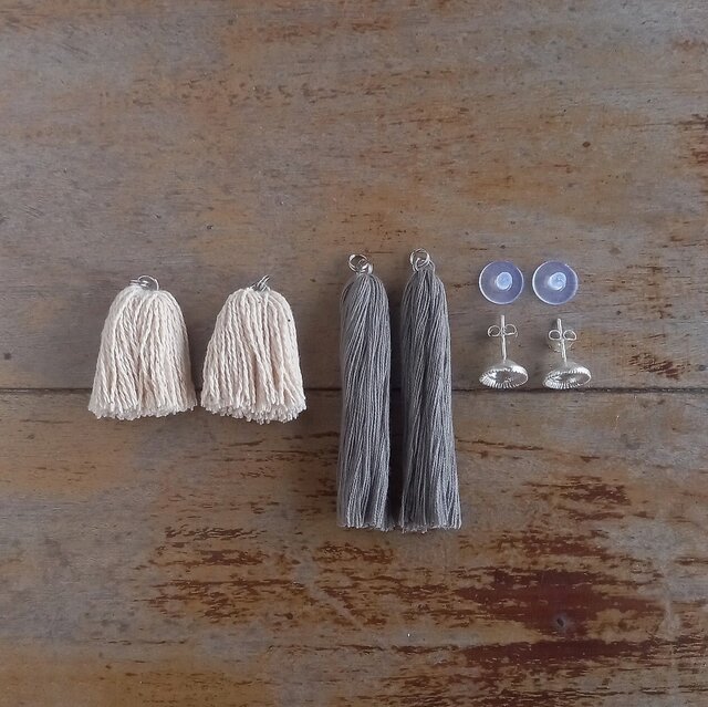 3wayクラシックカレンシルバーピアス 房2色 / オリジナル仕様 | iichi 日々の暮らしを心地よくするハンドメイドやアンティークのマーケットプレイス