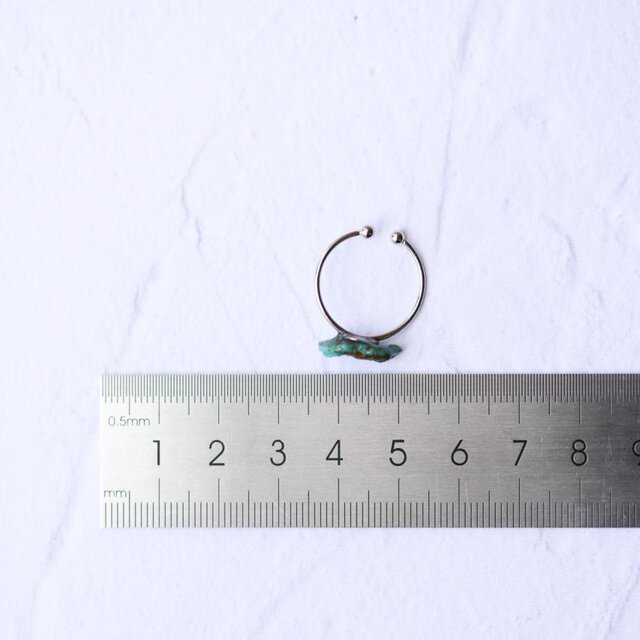 【一点物】 ターコイズ リング 指輪 フリーサイズ 原石 鉱物 天然石 アクセサリー パワーストーン (No.2478) | iichi 日々 ...