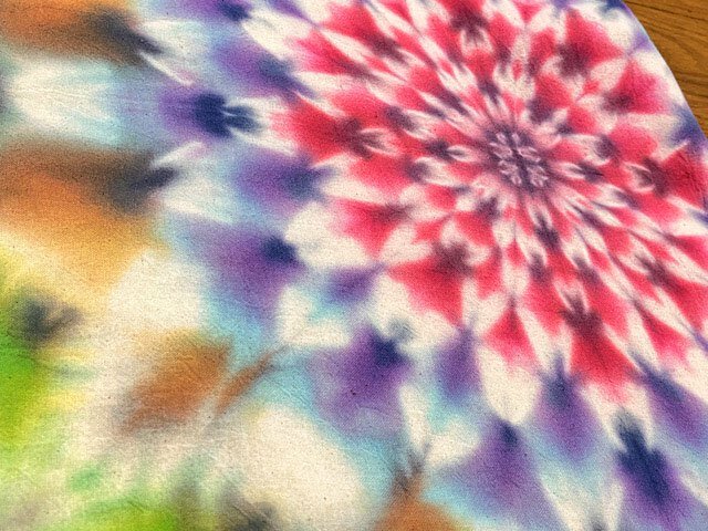 タイダイ染め 新型ノースリーブワンピース 優しい薄萌葱に幻想的な大曼荼羅 HD20-40 | iichi 日々の暮らしを心地よくするハンドメイドやアンティークのマーケットプレイス