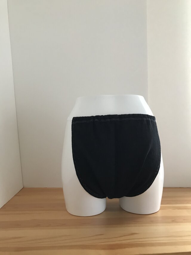 黒のpagne（ふんどし・ショーツ） | iichi 日々の暮らしを心地よくするハンドメイドやアンティークのマーケットプレイス