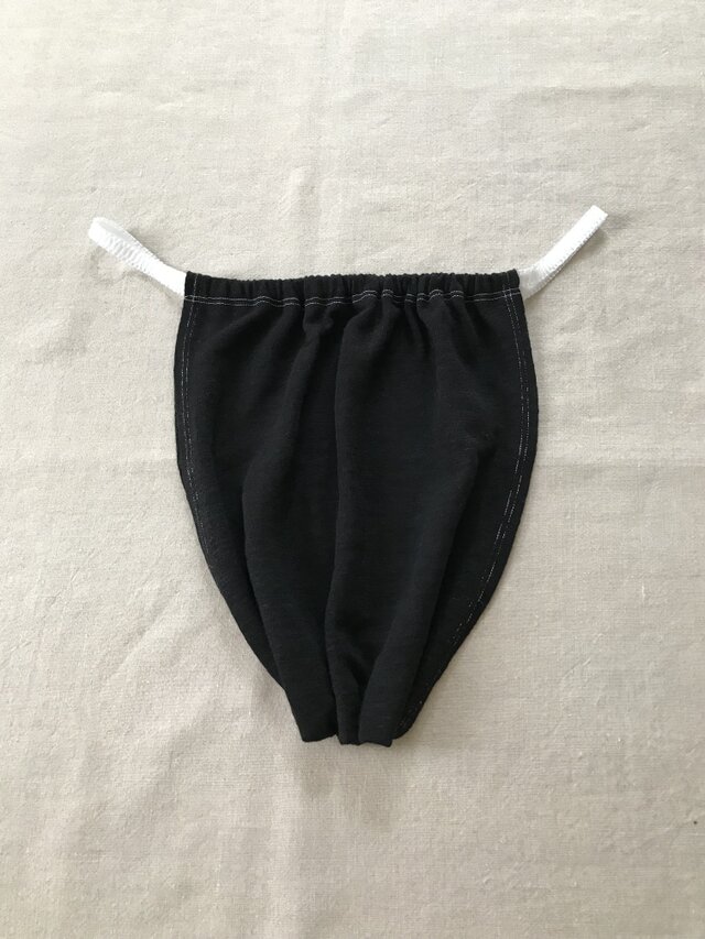 黒のpagne（ふんどし・ショーツ） | iichi 日々の暮らしを心地よくするハンドメイドやアンティークのマーケットプレイス