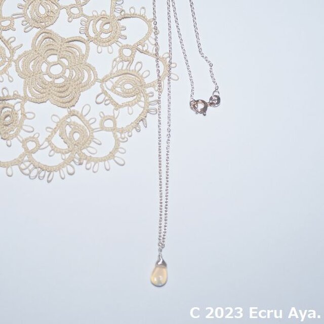 *林檎*宝石質エチオピア産プレシャスオパールAAAのネックレス | iichi 日々の暮らしを心地よくするハンドメイドやアンティークのマーケットプレイス