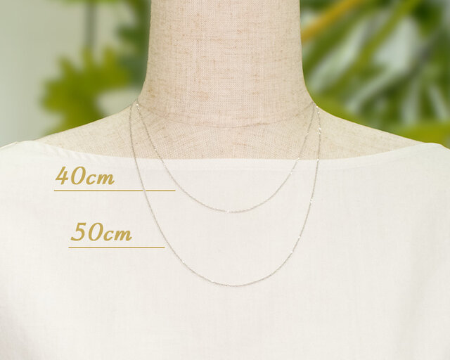 K18WG カットアズキ チェーン ネックレス 約50cm 線径約0.24mm CD002CI-28-50 | iichi 日々の暮らしを心地よくするハンドメイドやアンティークのマーケットプレイス