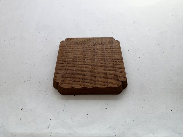 入隅 我谷盆 栗 15×15×2cm 栗渋染め | iichi 日々の暮らしを心地よくするハンドメイドやアンティークのマーケットプレイス