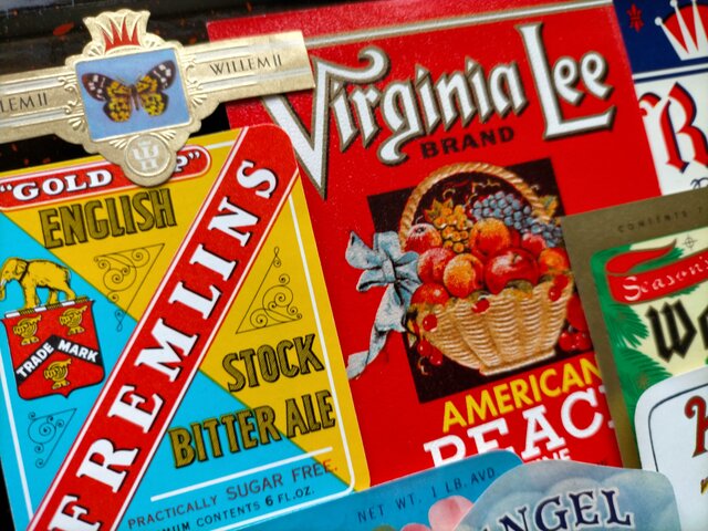 Vintageコラージュラベルセット【K】U.S.A. DA-CO118 | iichi 日々の暮らしを心地よくするハンドメイドやアンティークのマーケットプレイス